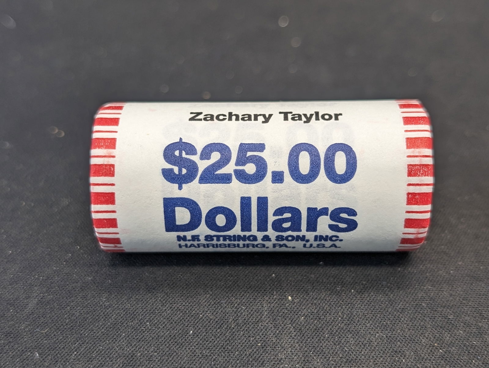 Mint Roll Of (25) 2009 Bu Zachary Taylor Presidential Dollars Auction
