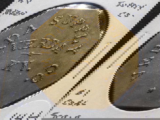 Verda Supply Co. Verda, Ky. $1.00 Coal Scrip.