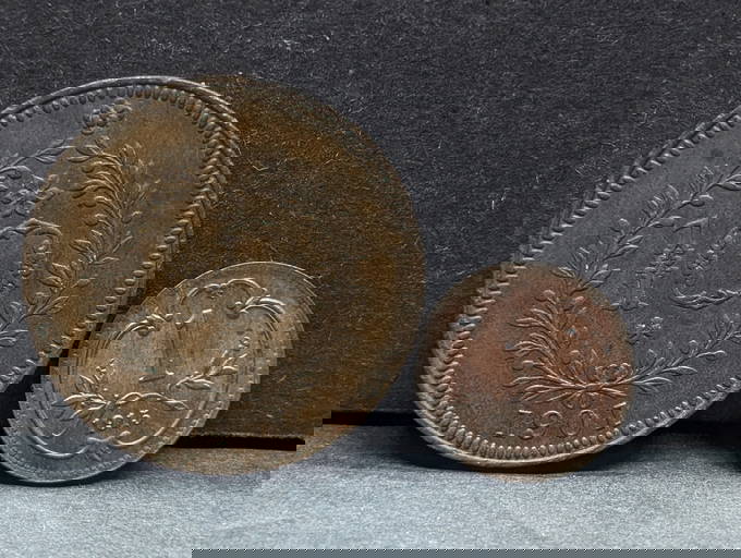 1915 Austria 1 Heller & 1901 Azores 10 Reis Coins