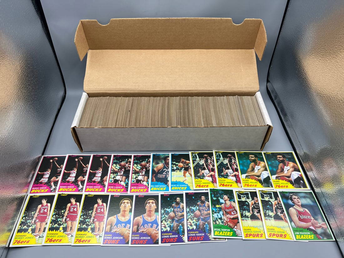 Box Of 1981 Topps Basketball Cards W/ Lots Of Stars - Varying ...
