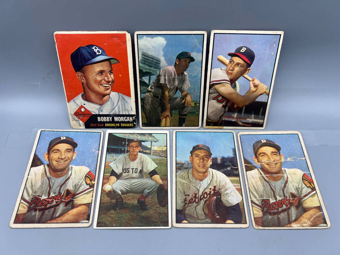 Lot Of 1953 Topps & Bowman Color Baseball Cards - Varying Conditions ...
