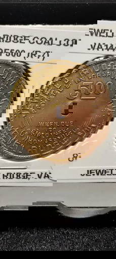 Jewell Ridge, Virginia. Jewell Ridge Coal Corp. $5.00 Coal Scrip.