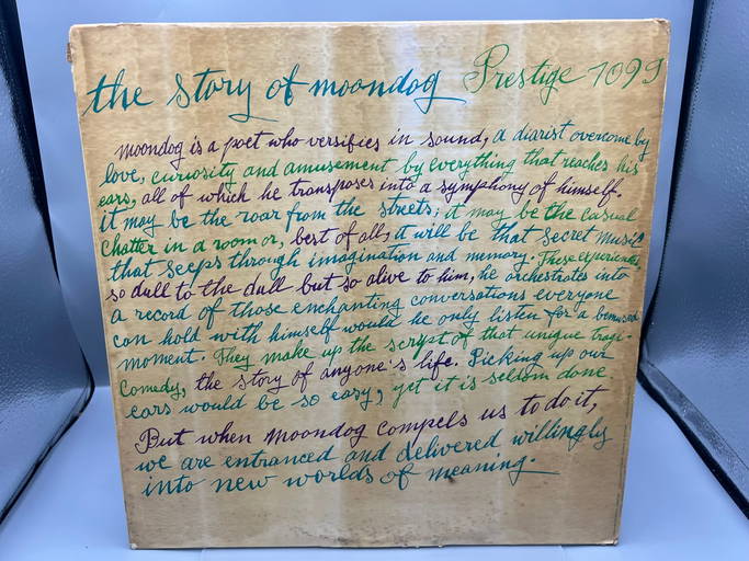 1957 Moondog The Story Of Moondog Vinyl Album With Andy Warhol Cover ...