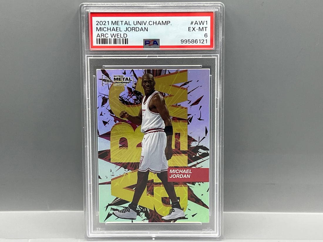 2021 Skybox Metal Universe Michael Jordan Arc Weld #aw1 Psa Ex-mt 6 ...