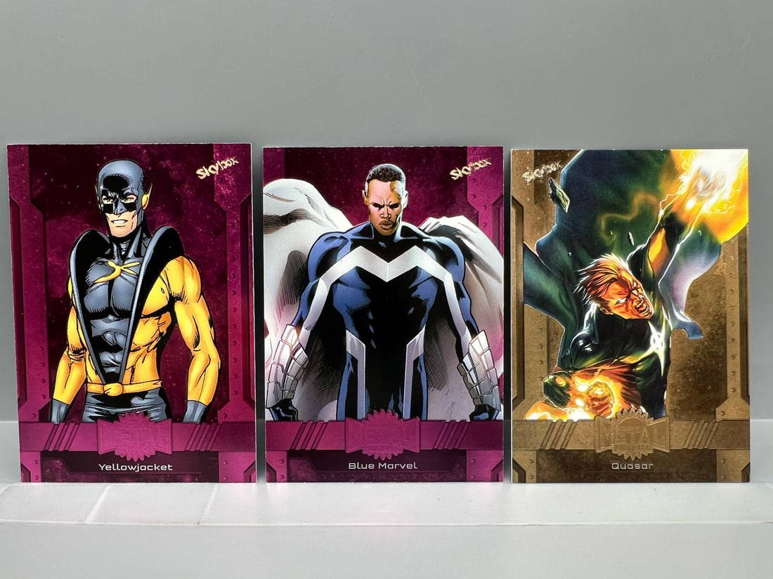 Lot Of (3) 2024 Skybox Marvel Metal Universe Avengers Pink & Bronze ...
