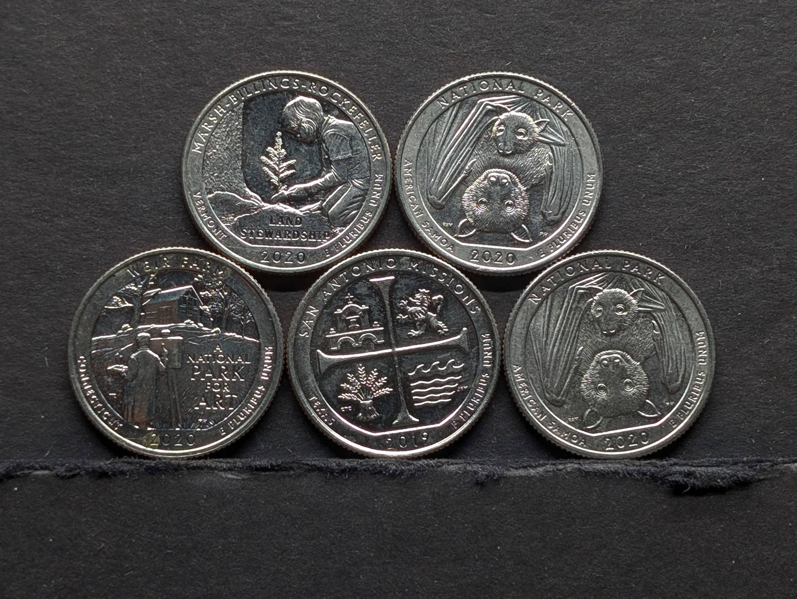 5 West Point Quarters, Two S. Bat, One Marsh Billings, One Weir Farm ...