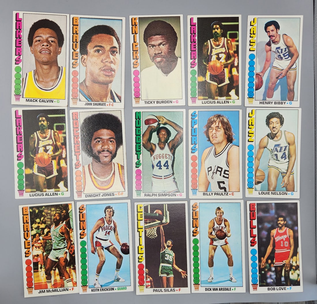(36) 1976 Topps Basketball Cards Starter Set - Tall Boys - Varying ...