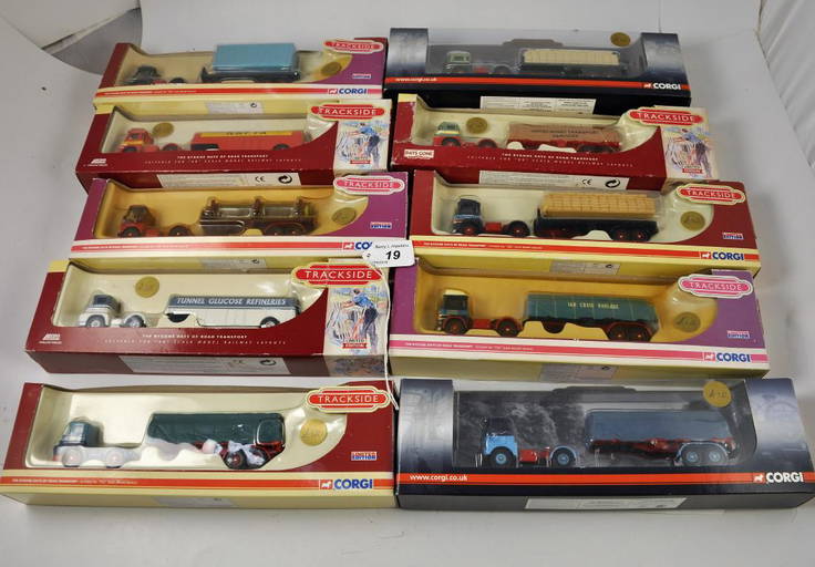 10 Corgi And Lledo Trackside Models Boxed