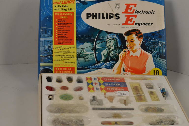 Vintage Philips Electronic Engineer Ee8 Basic Kit