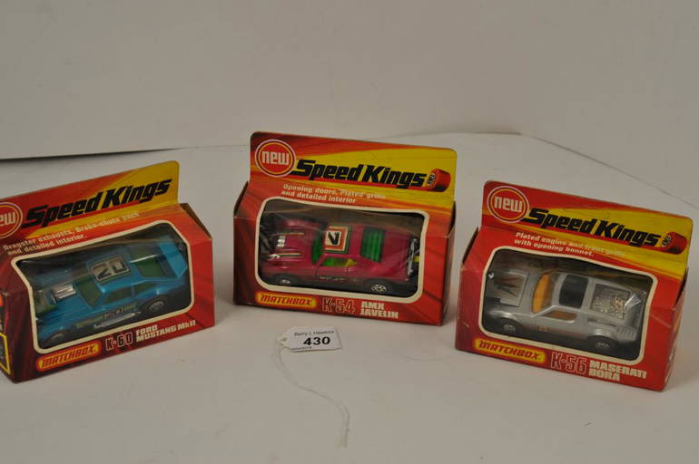 3 Matchbox Speed Kings K54, K56 And K60 All Boxed