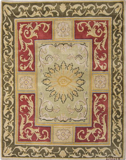 Spanish Wool Rug Signed By Miguel Stuyck, Charles Iv