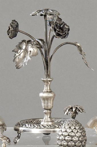 Spanish Punched Silver Toothpick, Barcelona Early 20th