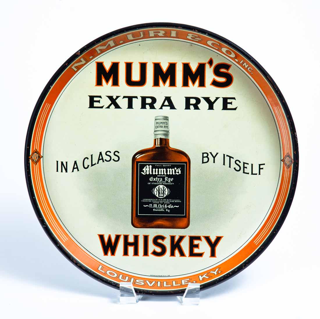 MUMM'S RYE WHISKEY TIP TRAY