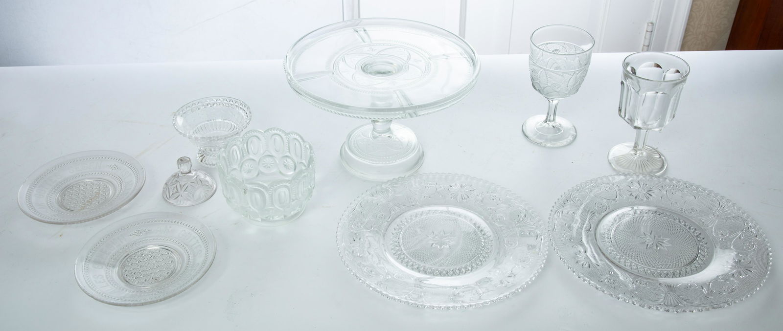 Large Group Of Pattern Glass