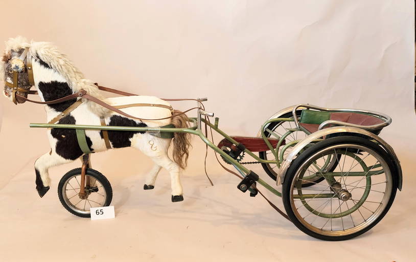 "sulky Ciclo" Child's Sulky With Hide Horse