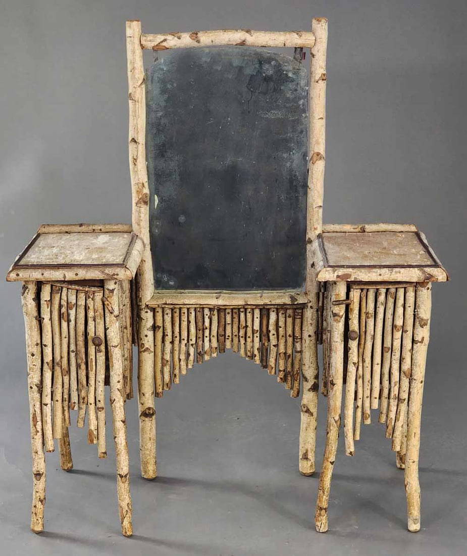 Rustic Dressing Table And Chair Auction