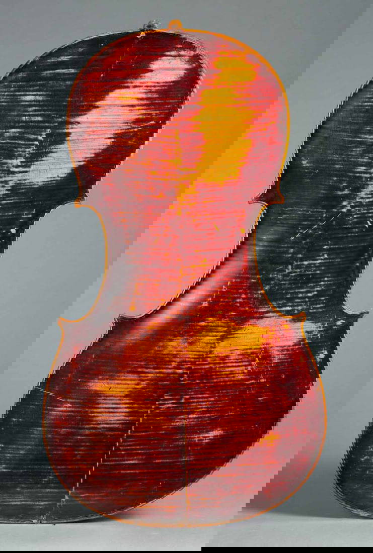 Back Panel Of A Cello Auction