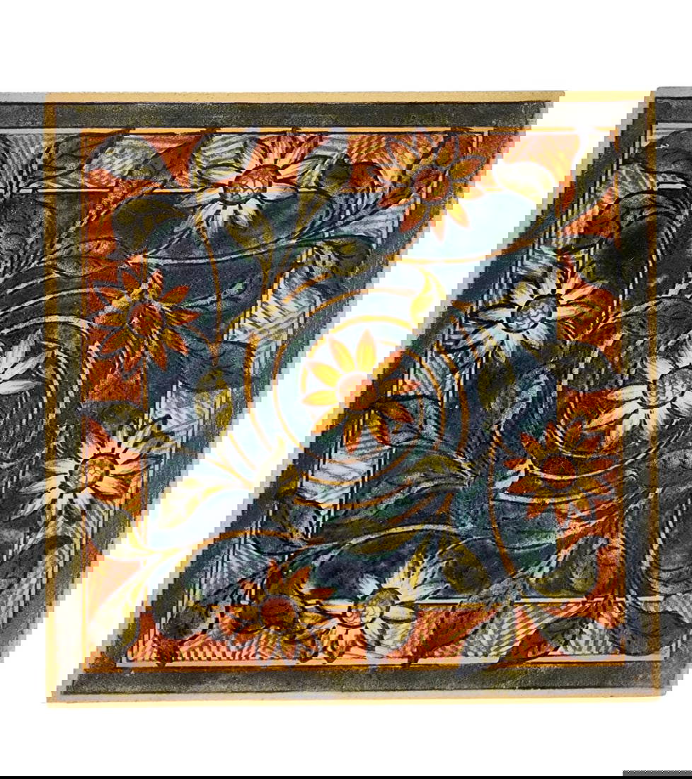 Wm. Brownfield & Sons Art Pottery Tile Auction