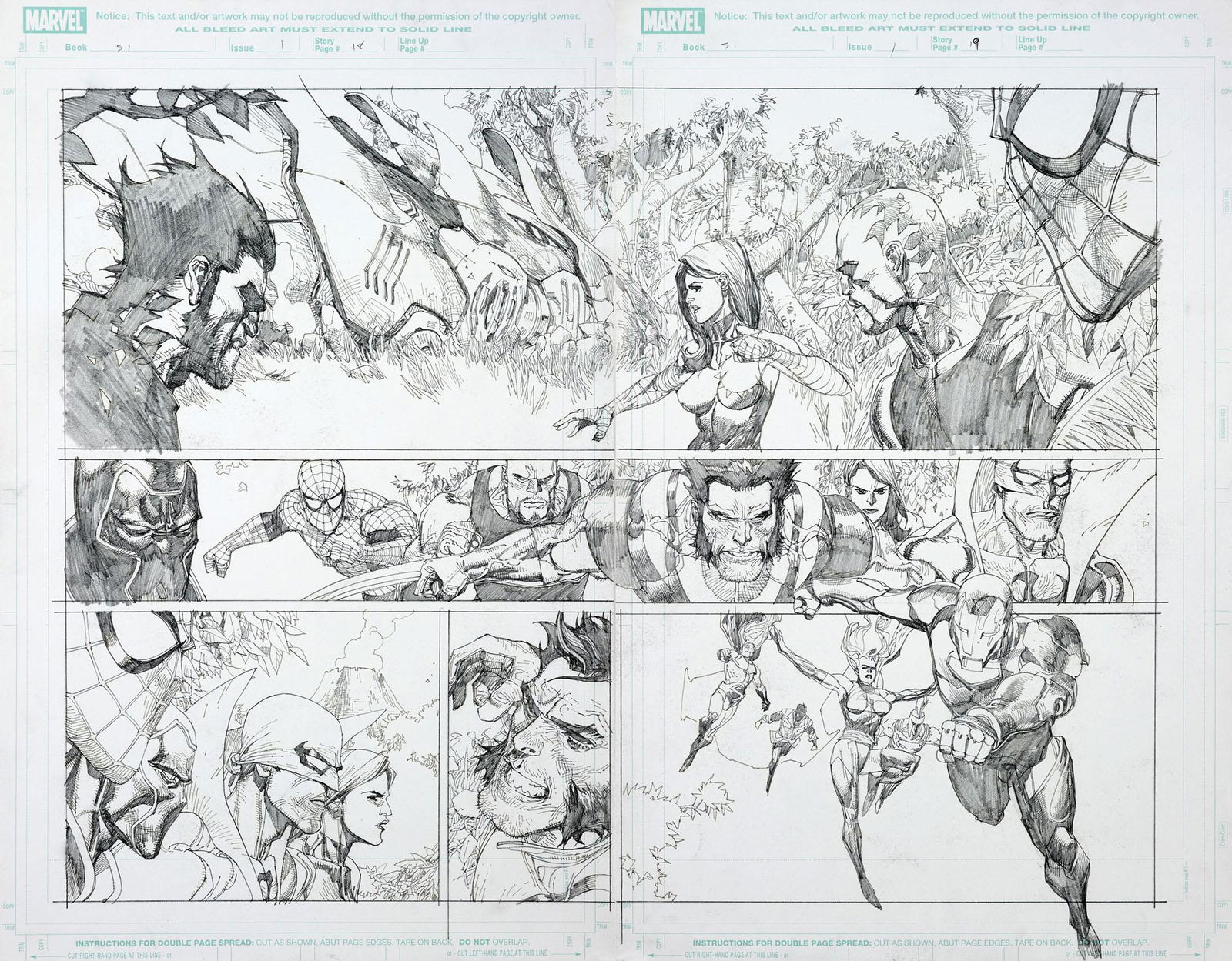 Leinil Francis Yu, Secret Invasion, N. 1, Pages 18 E 19