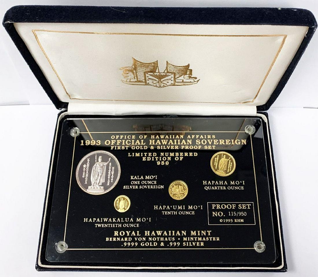 RARE 1993 GOLD SILVER HAWAIIAN SET - May 18, 2020 | Coins and Auctions ...