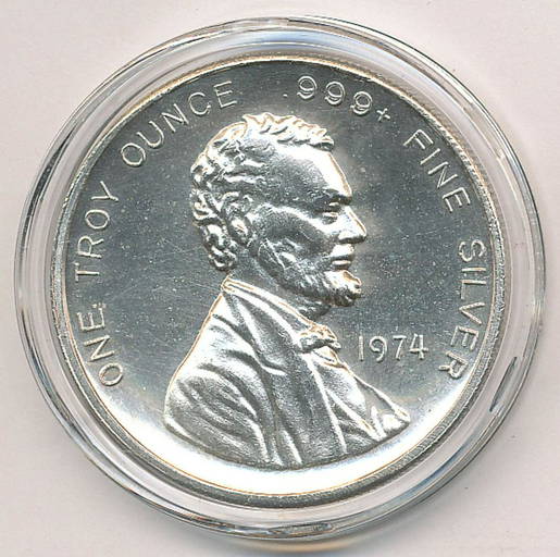 1974 International Silver Trade Unit Round
