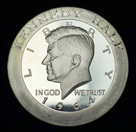 Rare .999 1 Oz Silver 1964 Kennedy Half