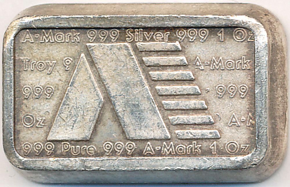 Vintage A Mark 1 Oz Silver Bar