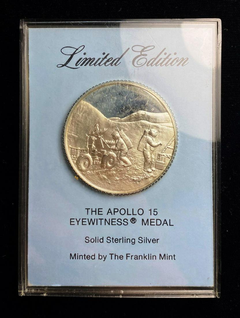 The Apollo 15 Franklin Mint Proof Limited Edition Medal