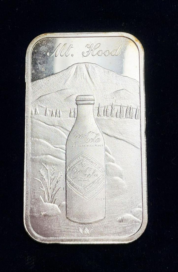 Vintage Mt. Hood Coca Cola Silver 1 oz Bar - Feb 02, 2022 | Coins and ...