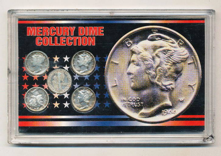 U.s. Mint Mercury Dime Set (5 Coins)
