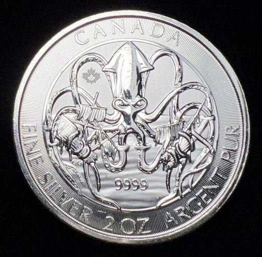 2020 Canada Kraken Silver 2 oz (#0102) on May 04, 2022 | Coins and ...