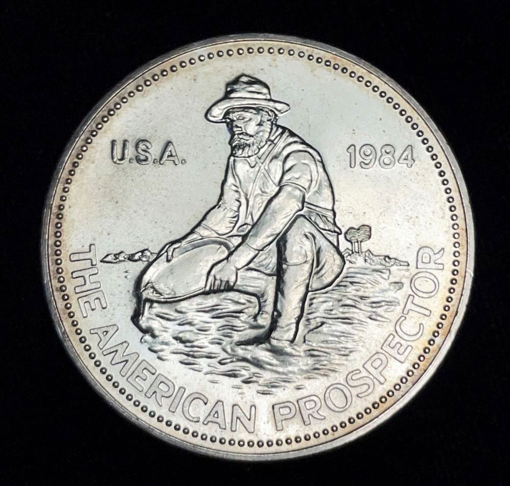 1984 The American Prospector Engelhard .999 Silver 1 Ozt