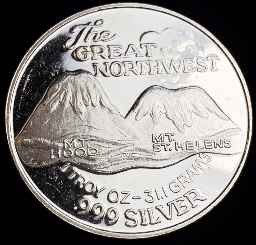 The Great Northwest Proof 1 Ozt .999 Silver Trade Unit