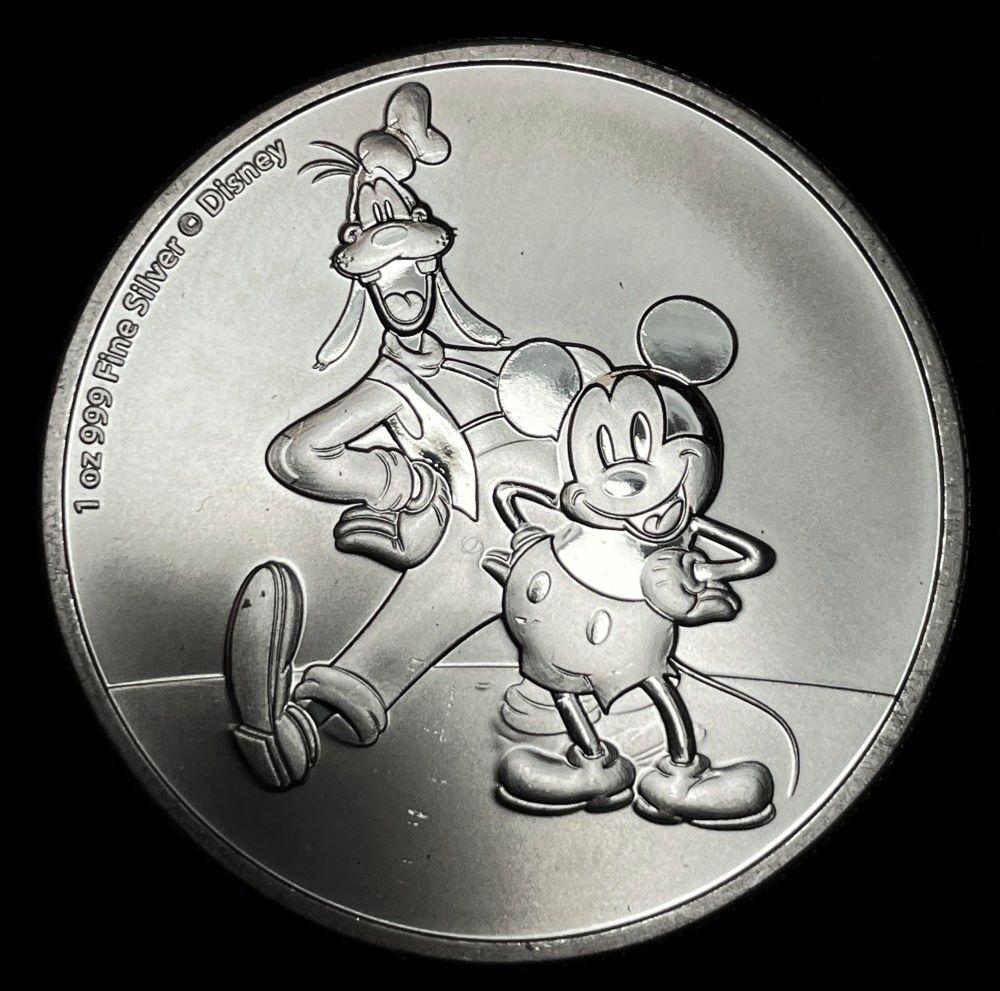2021 Micky Mouse and Goofy 1 ozt .999 Silver $2 - Mar 08, 2023 | Coins ...