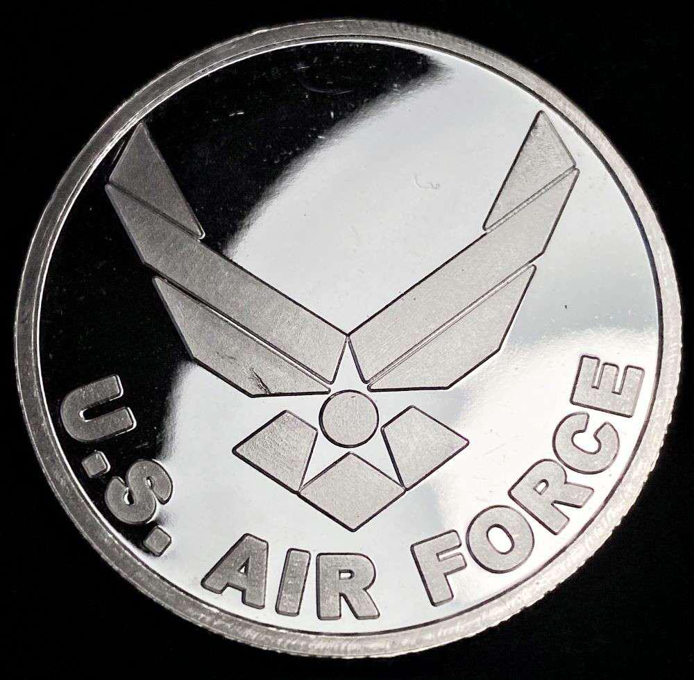 U.s. Air Force Proof 1 Ozt .999 Silver Auction