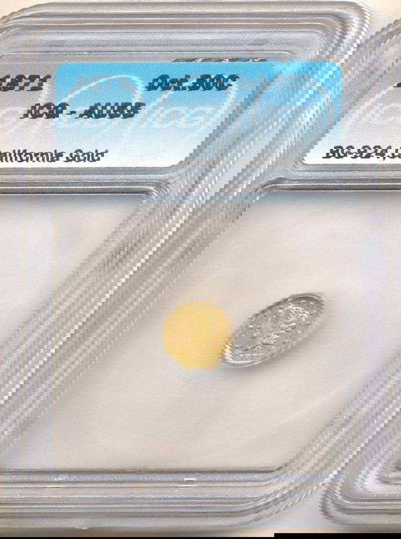 1871 Bg-924 California Gold Octagon Half Dollar Au55 Auction