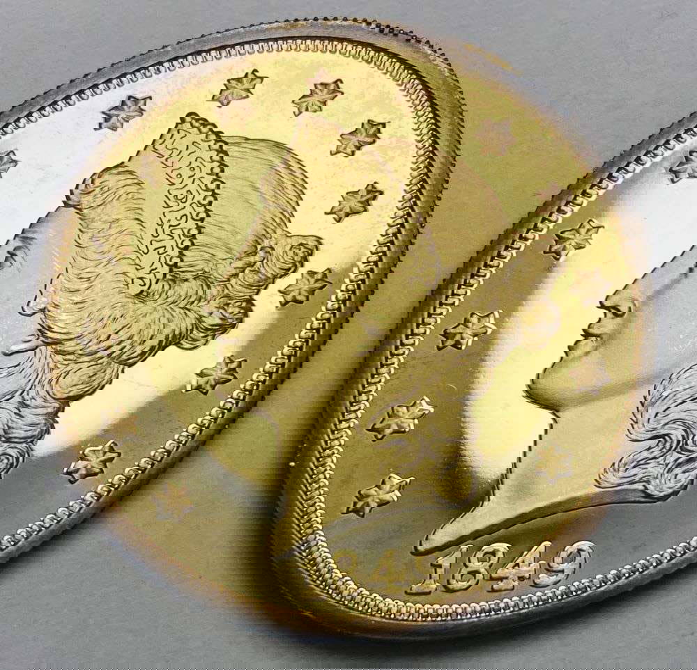 1849 Liberty Head Design Proof 1 Ozt .999 Silver Auction