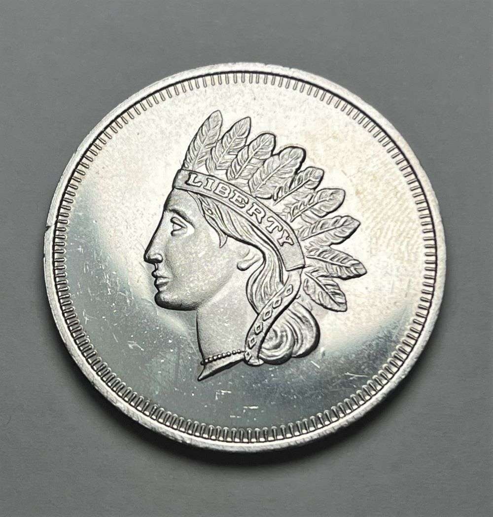 Indian Head Design 1 Ozt .999 Silver Auction