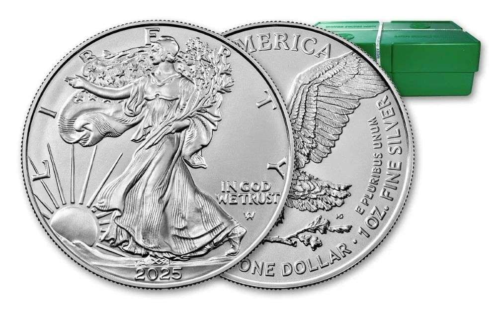 Mint Sealed Strapped 2025 American Silver Eagle Monster Box (500-coins) Auction