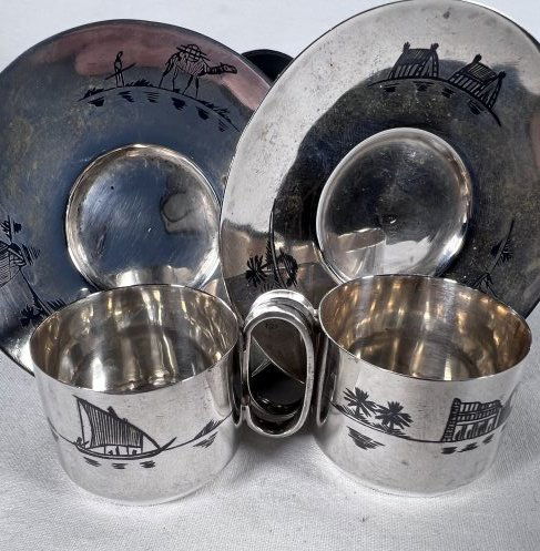 Antique Iraqi Silver And Niello