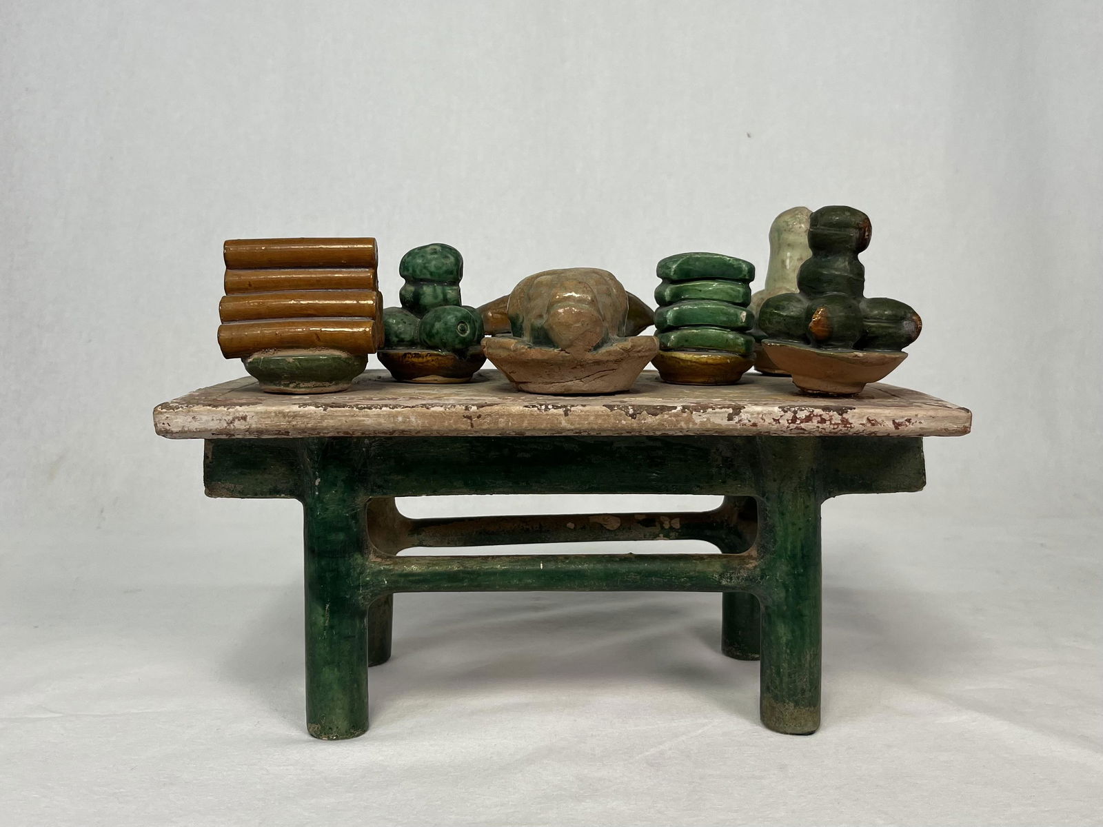 Ancient Chinese Pottery Offering Table