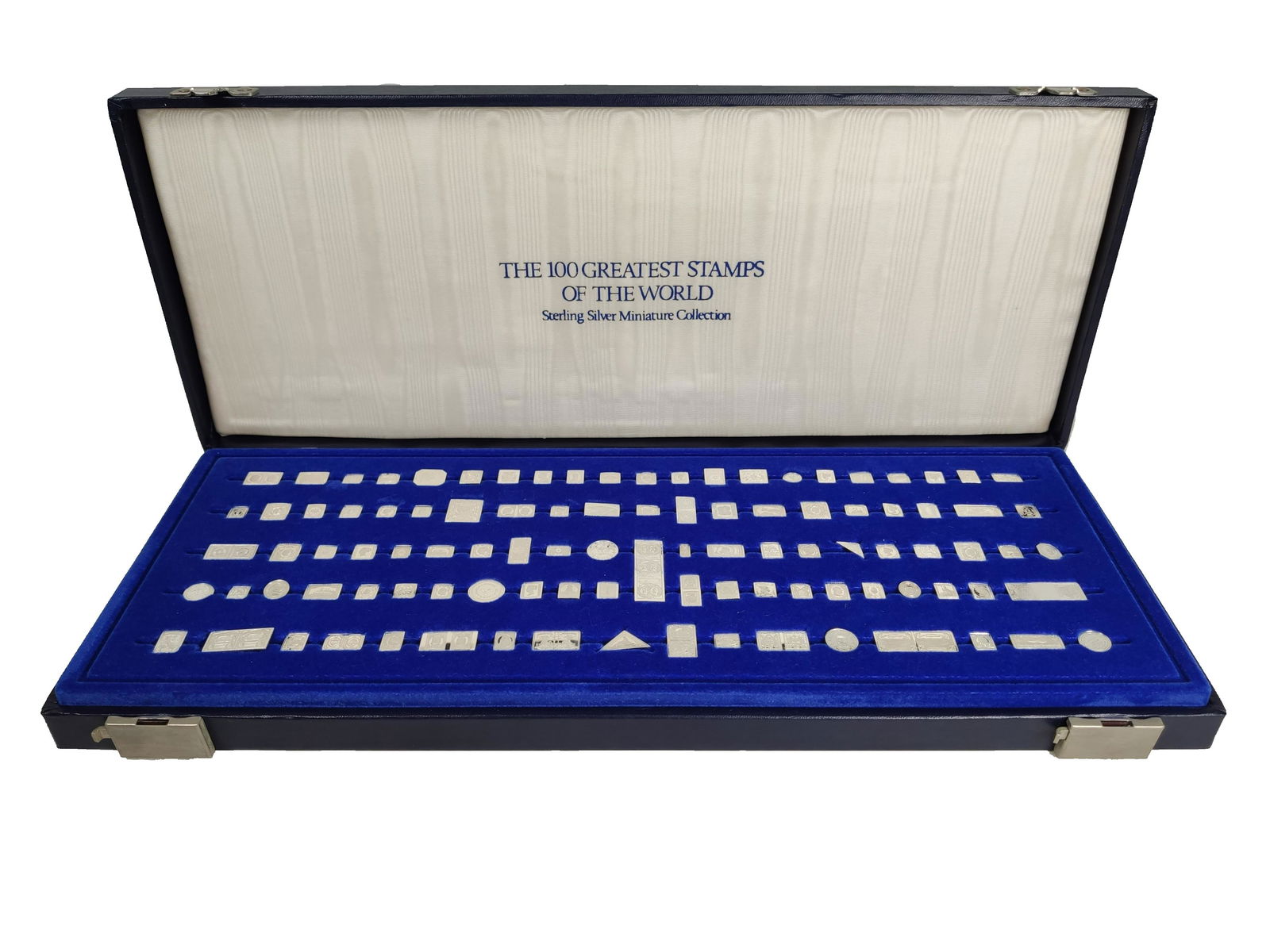 Franklin Mint Sterling Silver 100 Greatest Stamps