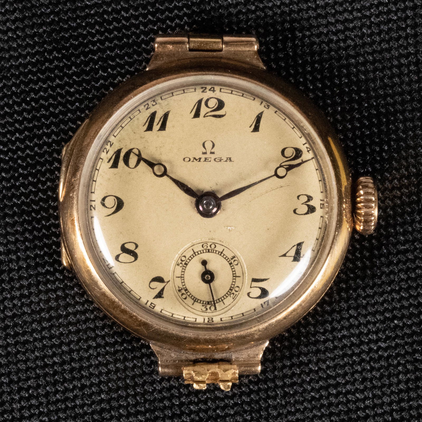 1930s 14k Gold Omega Wristwatch 15 Jewel