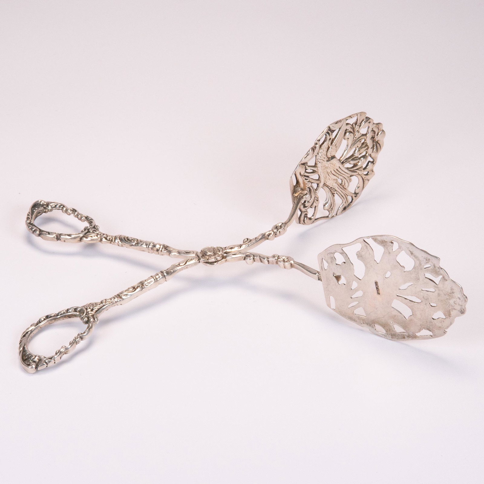 Antique Sterling Silver Cake Pastry Serving Tong