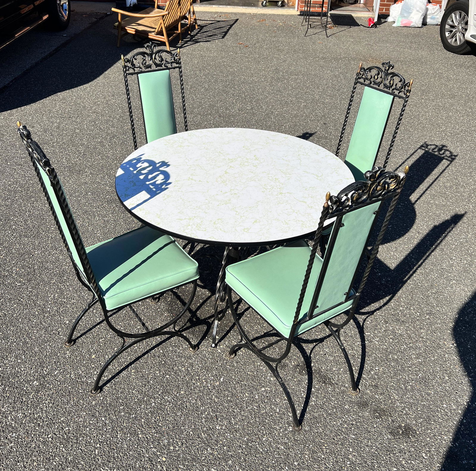 Wrought Iron Patio Dining Set