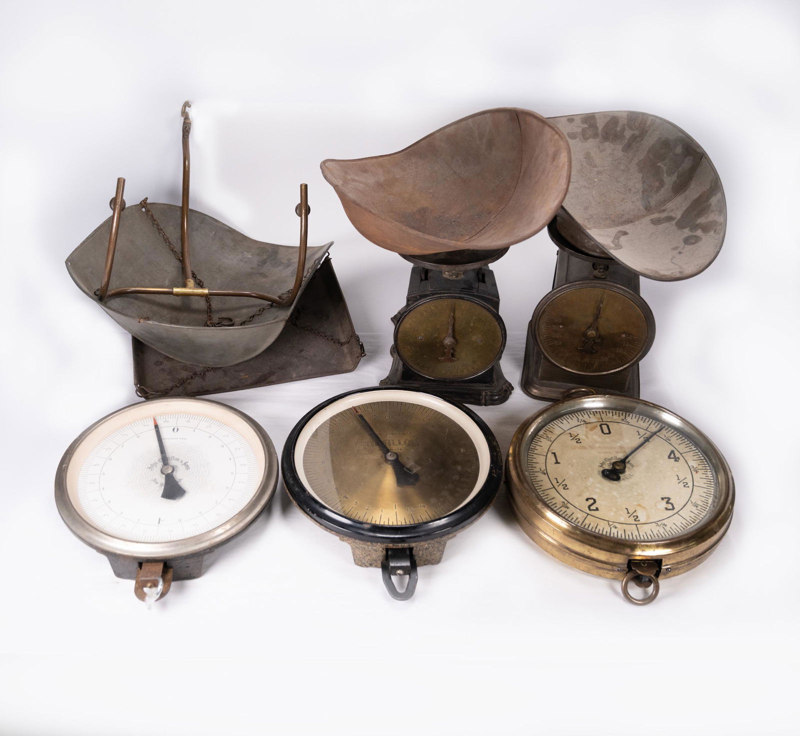 Antique John Chatillon Scale Lot