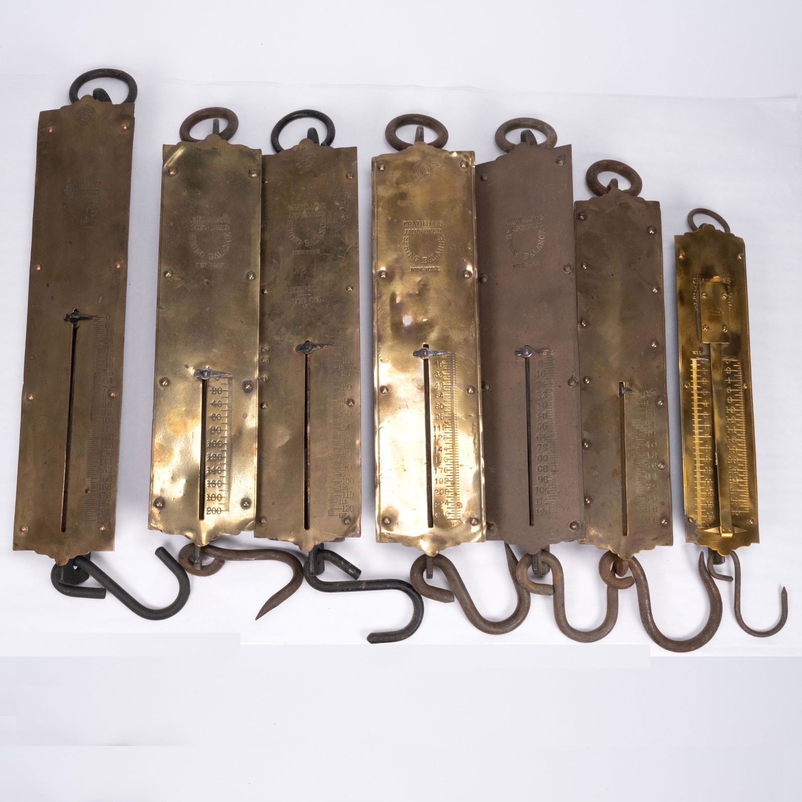 Antique John Chatillon Spring Balance Scale Lot