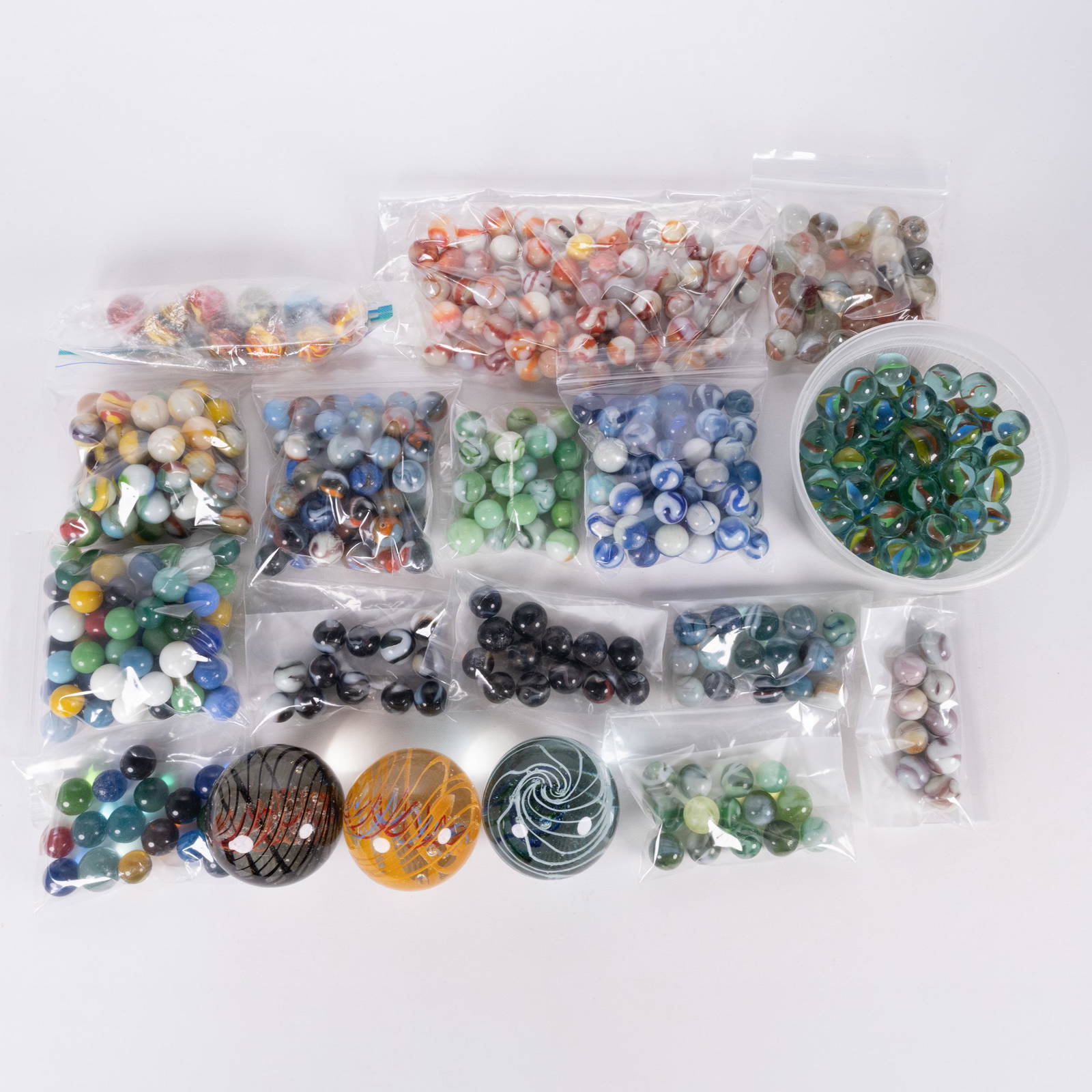 Large Antique Marble Lot Over 500 Marbles Auction