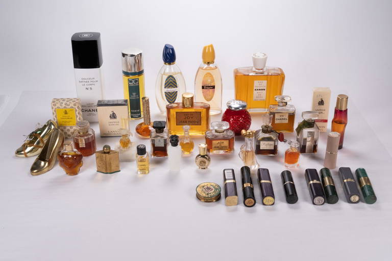 Perfume Bottle Lot Caron Arpege Patou Shalimar Joy De Jean Patou