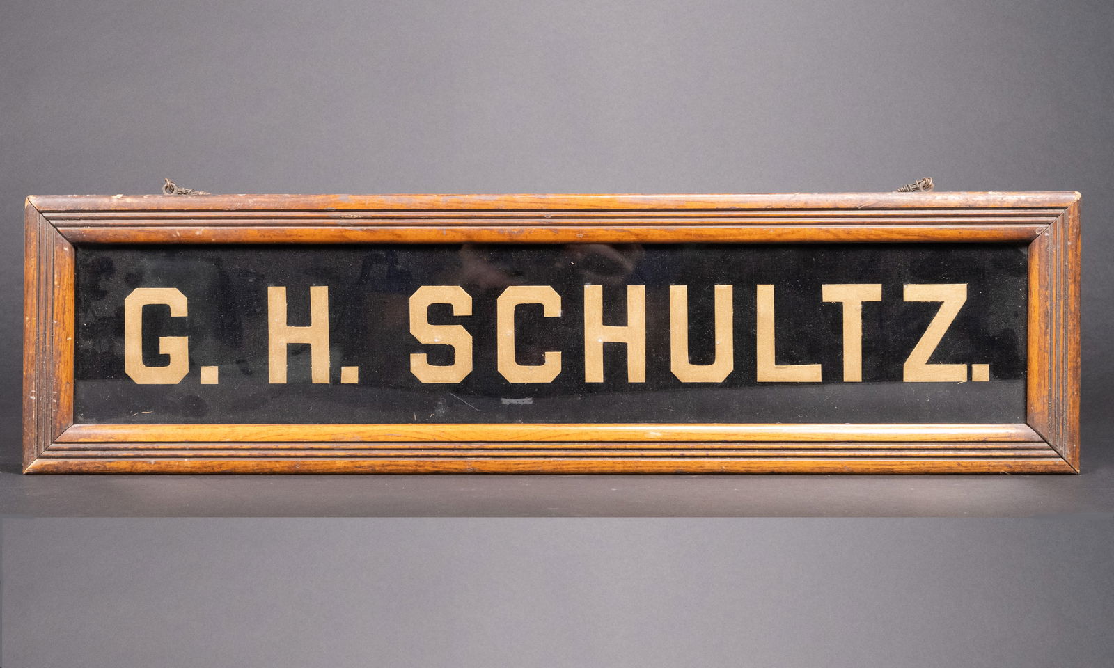 Victorian Advertising Sign 24k Gold Lettering Auction